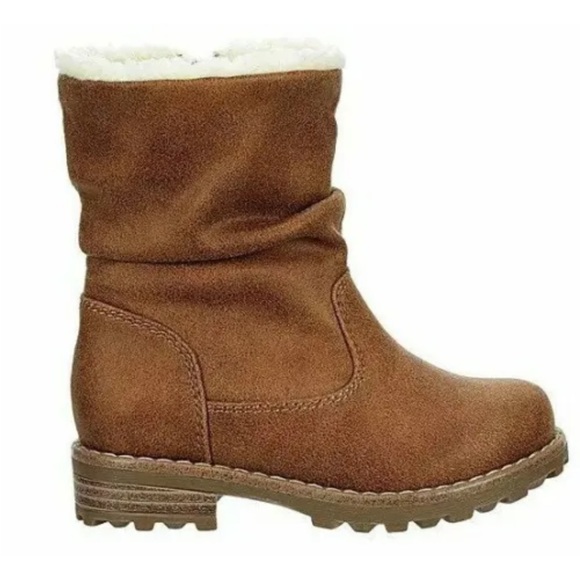 Eva & Zoe | Shoes | Eva Zoe Girls Scrunchie Tan Tall Boot 2 | Poshmark